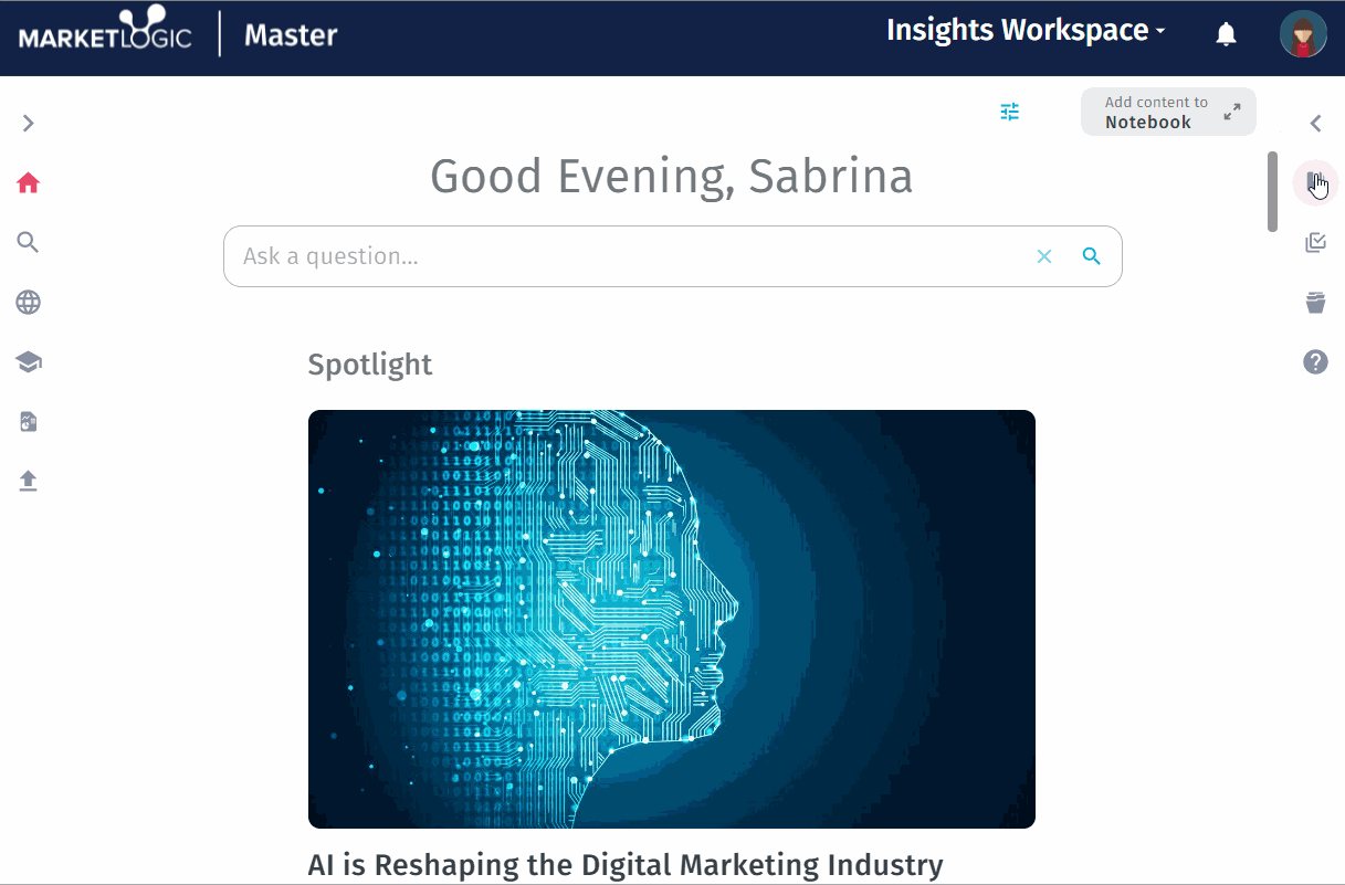 How To View A List Of All Your Projects Market Logic Knowledge Center